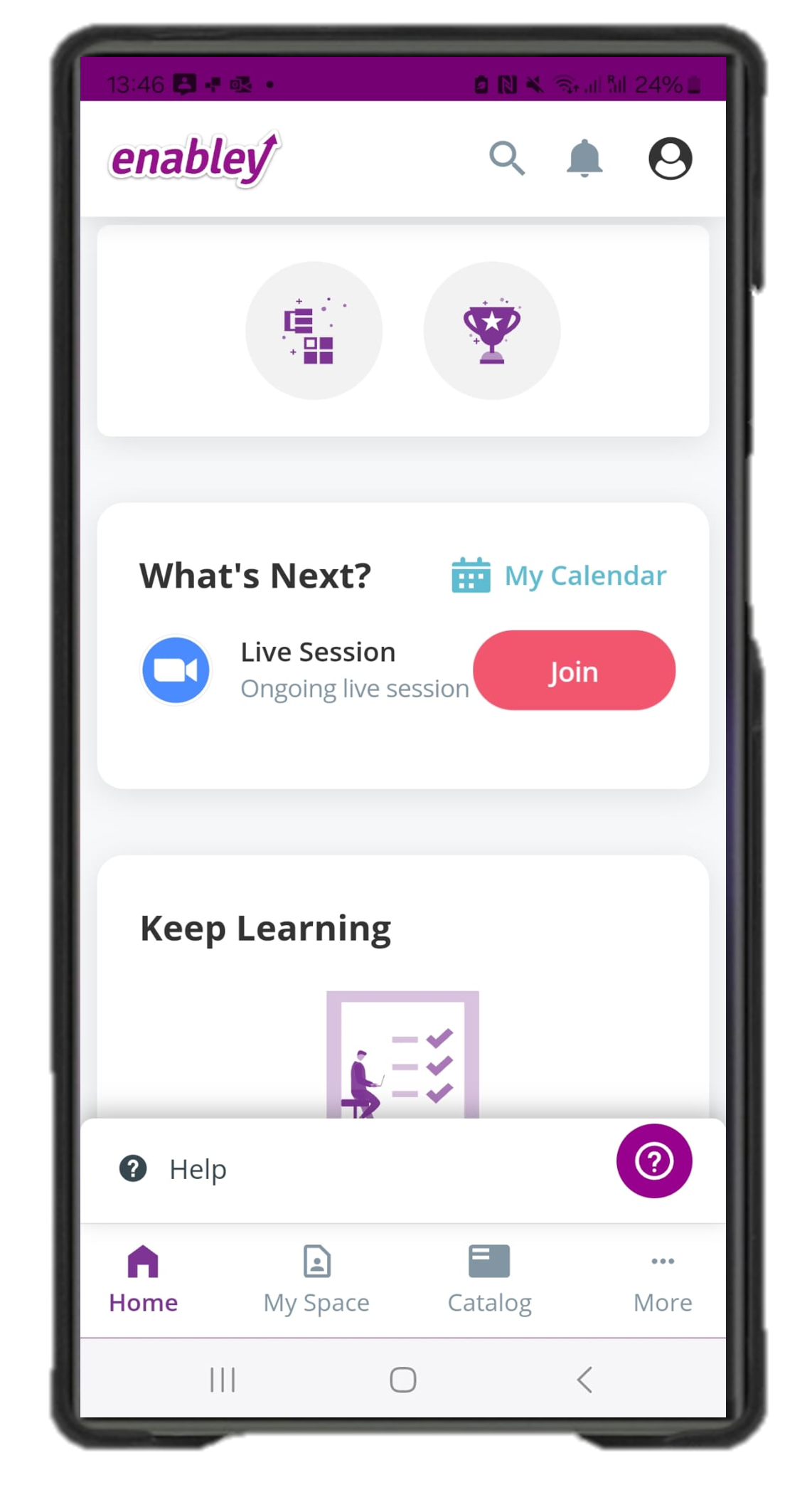 Joining a ZOOM session using our App – enabley